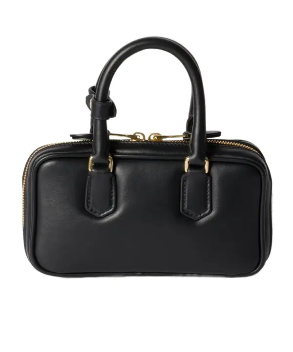 Miu Miu Arcadie Leather Mini Bag - Black