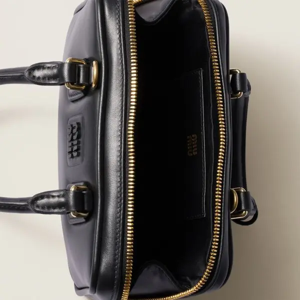 Miu Miu Arcadie Leather Mini Bag - Black