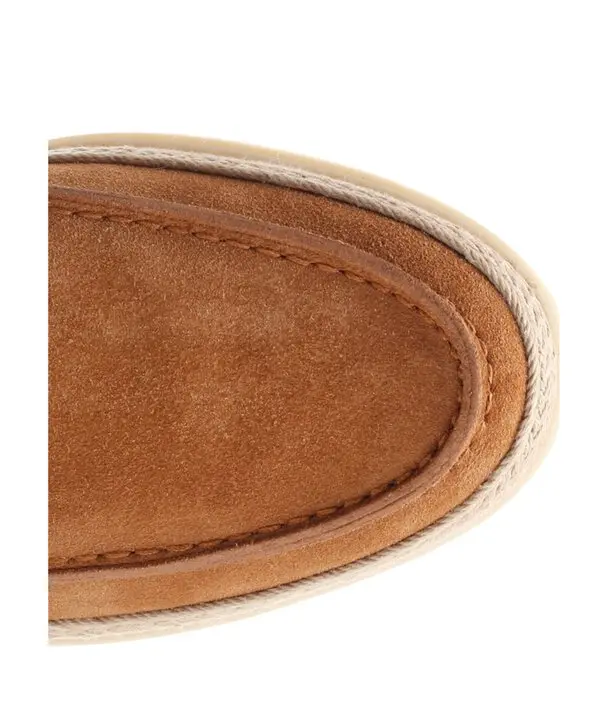 TOD'S Logo Debossed Slip-on Espadrilles - Brown