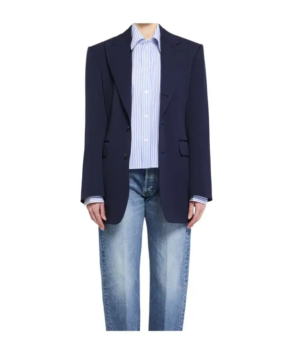 Celine Lapel Long-sleeved Blazer