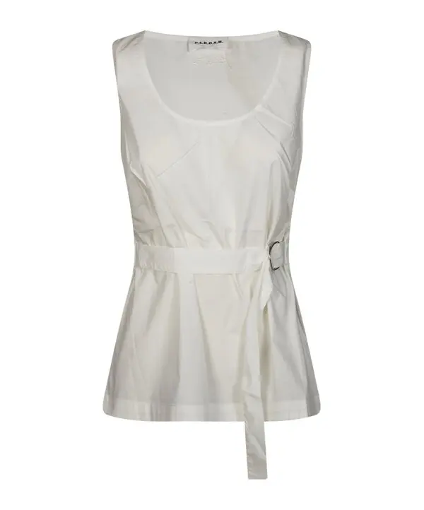 P.a.r.o.s.h Sleeveless Blouse With Belt Detail
