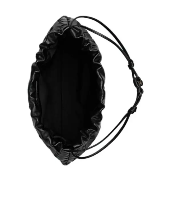 Bottega Veneta Intrecciato Drawstring Shoulder Bag - Black