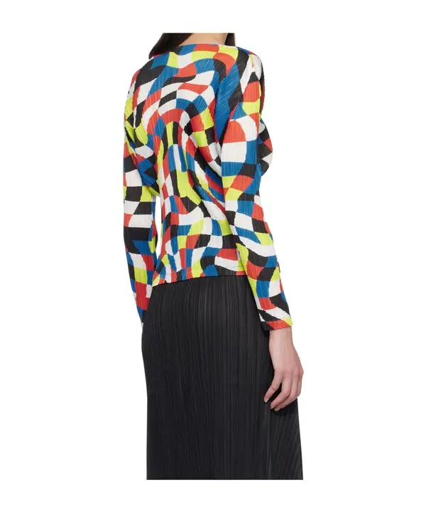 PLEATS PLEASE BY ISSEY MIYAKE Long Sleeve Knit Top
