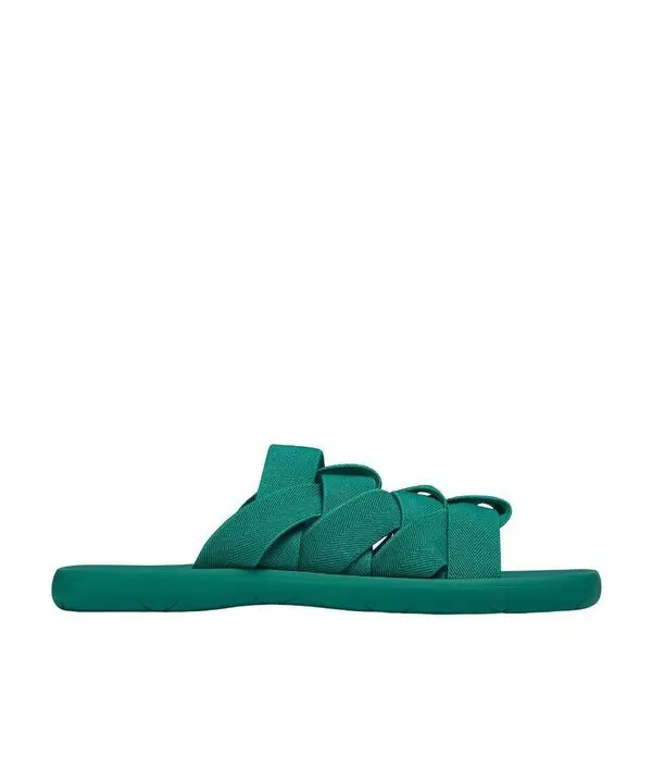 Bottega Veneta Intrecciato Elasticated Sandals - Green