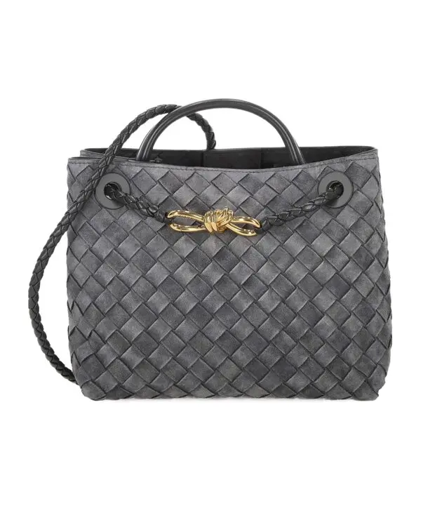 Bottega Veneta Andiamo Small Top Handle Bag - Grey