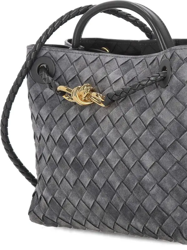 Bottega Veneta Andiamo Small Top Handle Bag - Grey