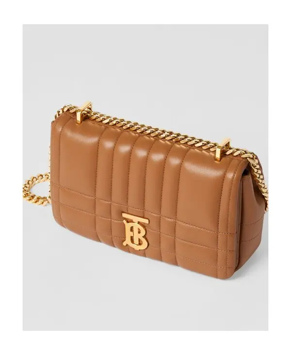Burberry Lola Small Shoulder Bag With Tb Plaque - Brown