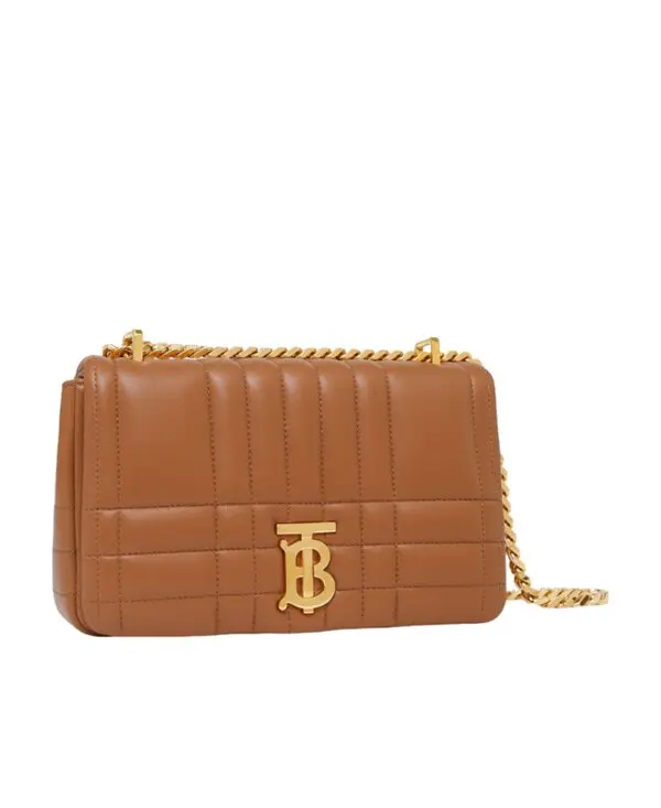 Burberry Lola Small Shoulder Bag With Tb Plaque - Brown