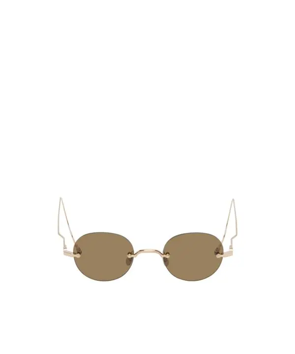 Thom Browne Oval Frame Sunglasses - Brown