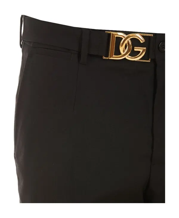 Dolce & Gabbana Logo Plaque Trousers