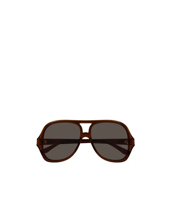 Chloé Aviator Full Rim Sunglasses - Black