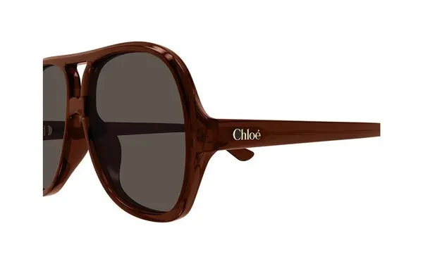 Chloé Aviator Full Rim Sunglasses - Black