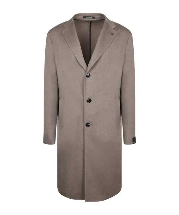 Tagliatore Colorado Three-button Coat - Taupe