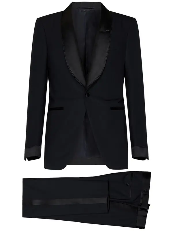 TOM FORD Single-breasted Tailored Suit - Black
