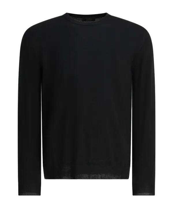 ZANONE Crew Neck Knitwear - Black