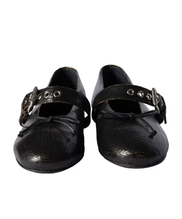 Miu Miu Buckled Ballerinas