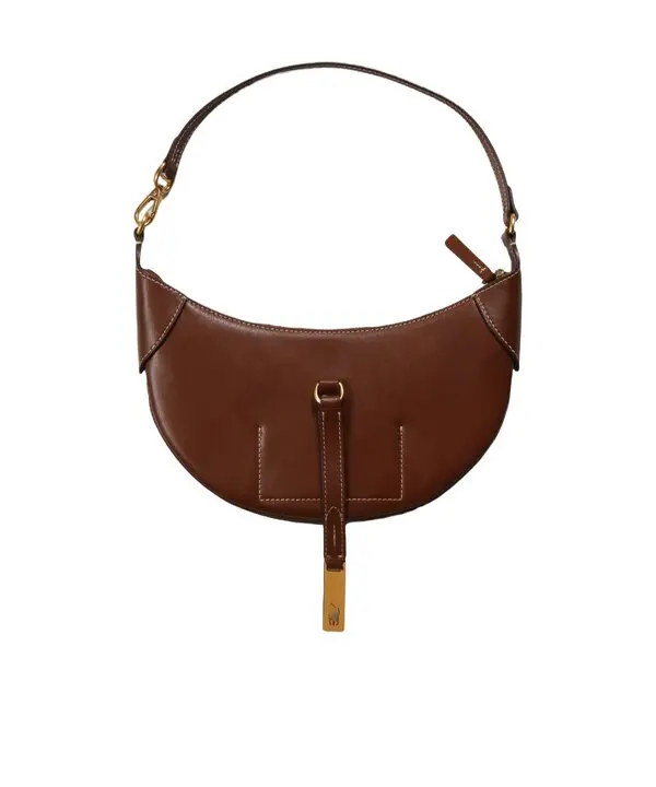 Polo Ralph Lauren Logo Plaque Zipped Mini Shoulder Bag - Brown