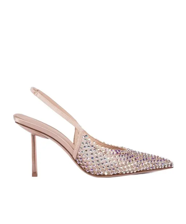 LE SILLA Gilda Embellished Slingback Pumps