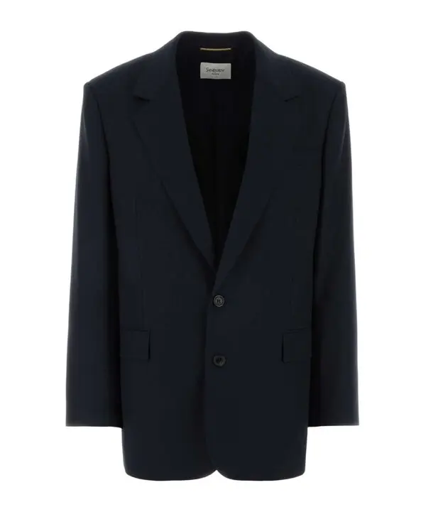 Saint Laurent Single-breasted Jacket - Black