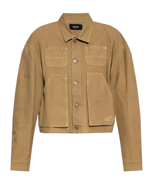 Dsquared2 Straight Hem Jacket - Beige