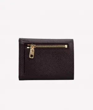 Dolce & Gabbana Dolce Gabbana Logo Plaque Trifold Wallet - Black