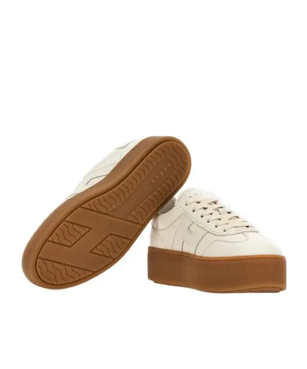 Hogan Cool H Patch Sneakers - Ivory
