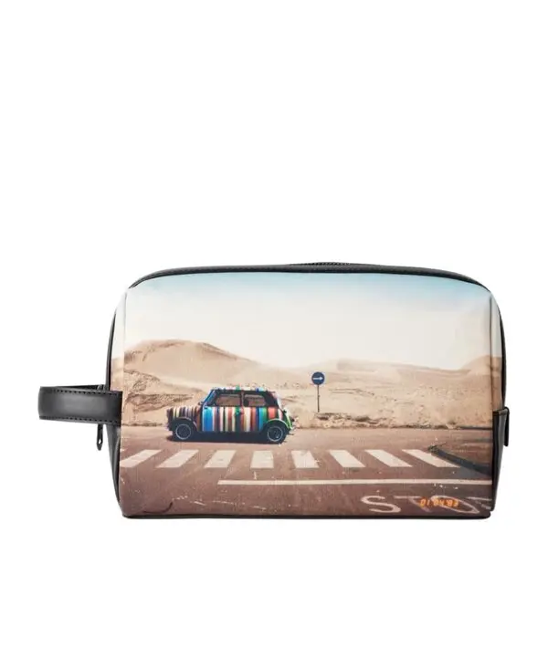 Paul Smith Desert Car Print Toiletry Bag - Multicolor