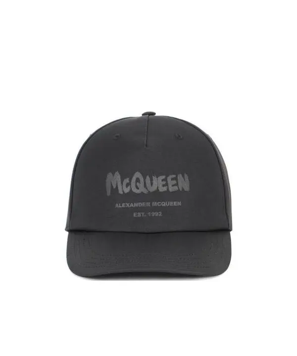 Alexander McQueen Logo Baseball Cap - Black