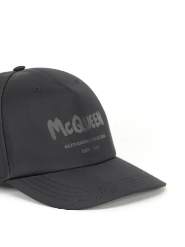 Alexander McQueen Logo Baseball Cap - Black