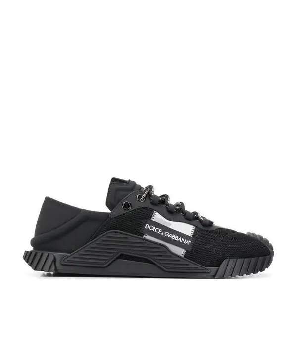 Dolce & Gabbana Ns1 Patchwork Slip-on Sneakers - Black
