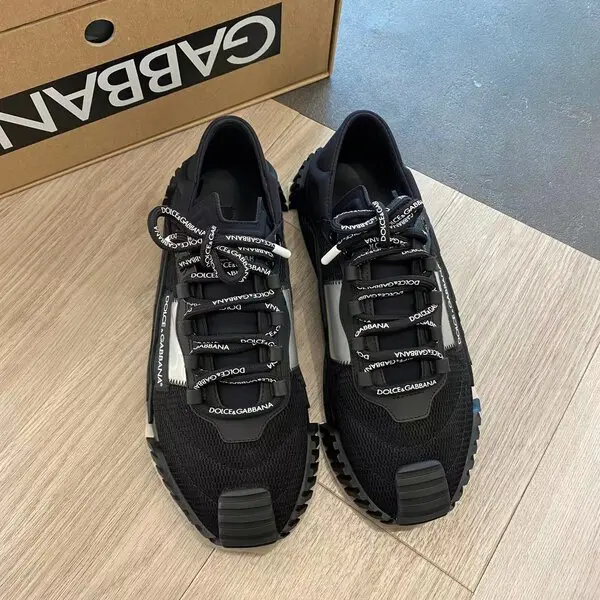 Dolce & Gabbana Ns1 Patchwork Slip-on Sneakers - Black