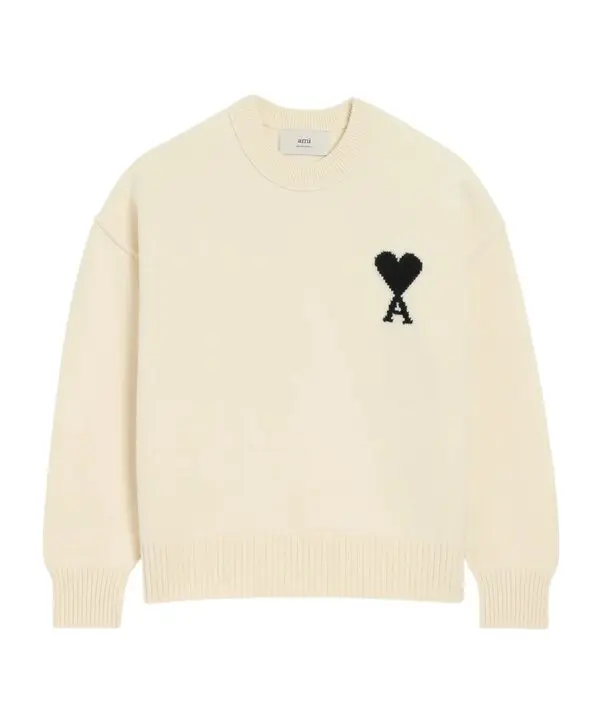 Ami De Coeur Sweater - White/black