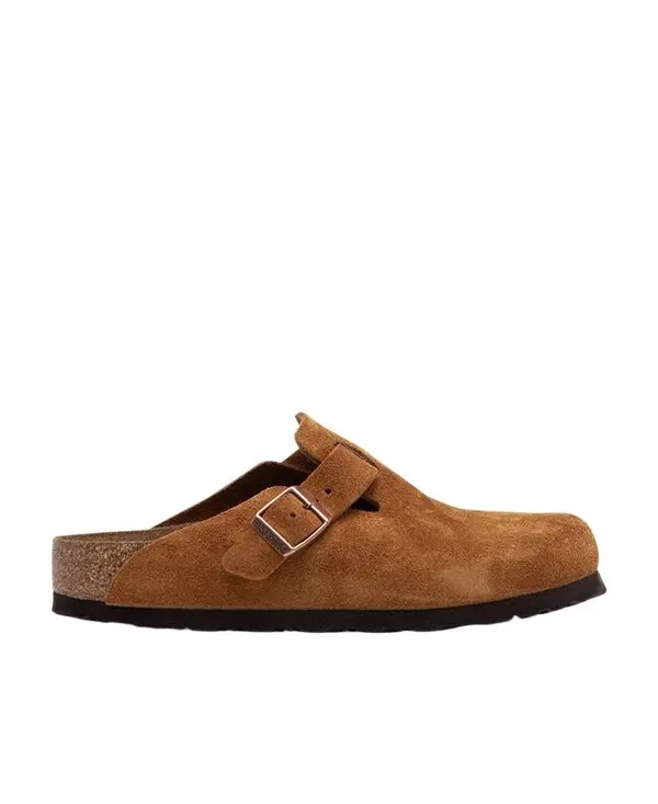 BIRKENSTOCK Logo Slippers - Brown