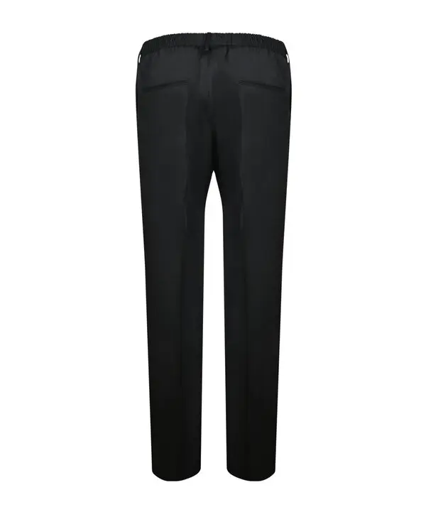 Tagliatore Drawstring Waist Pants - Black