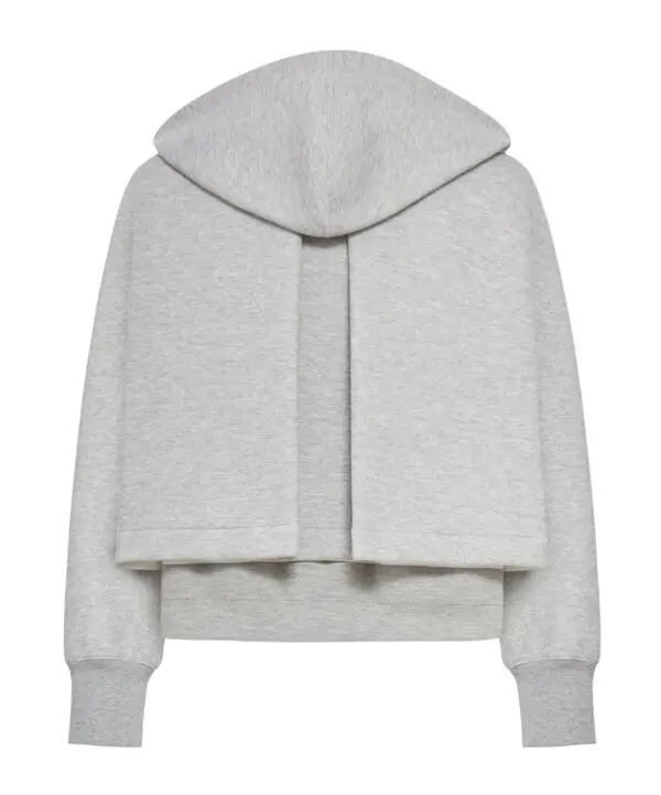 Sacai Twill Hoodie - Gray