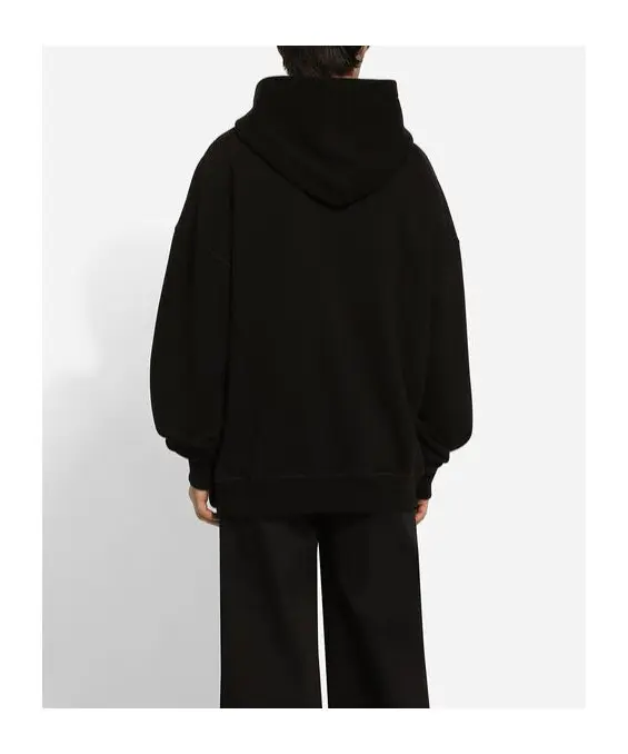 Dolce & Gabbana Printed Logo Hoodie - Black