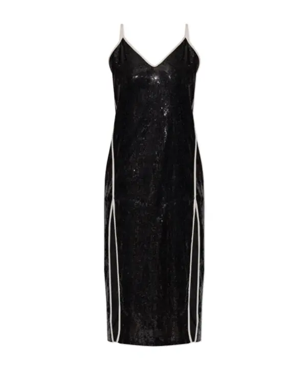 Palm Angels Sequin Double Slit Dress