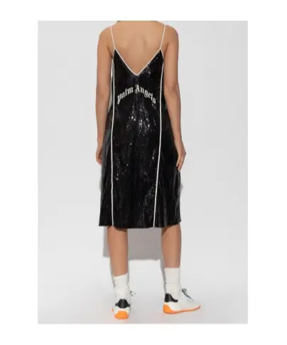 Palm Angels Sequin Double Slit Dress