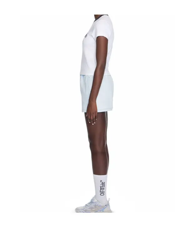 Off-White Logo-print Denim Shorts