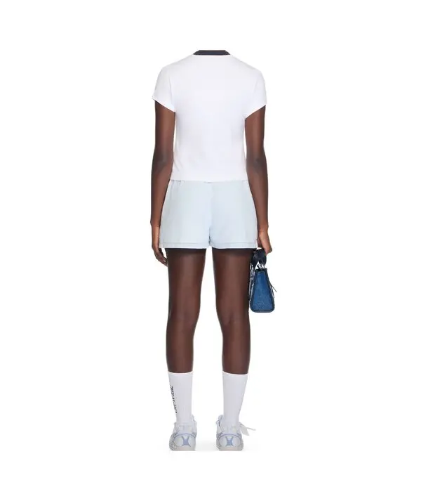 Off-White Logo-print Denim Shorts