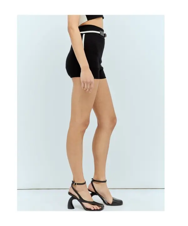 Max Mara Mid-rise Knitted Shorts With Belted Waist