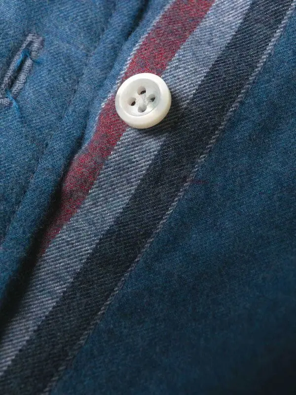 Thom Browne Collared Button-up Shirt Dress - Deep Blue