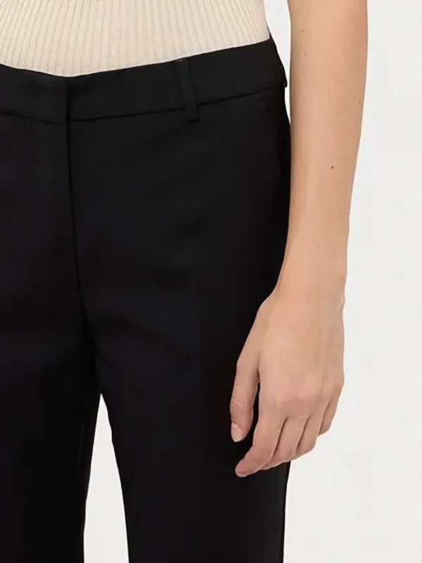 Max Mara Tailored Trousers With Belt Loops - Black