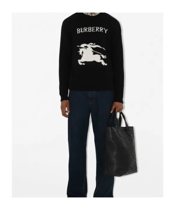 Burberry Embossed Check Tote