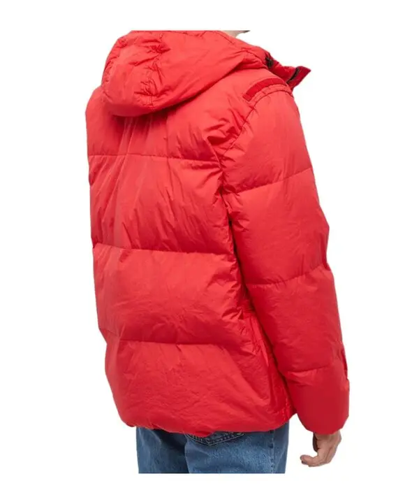 Stone Island Logo Patch Hooded Down Jacket
