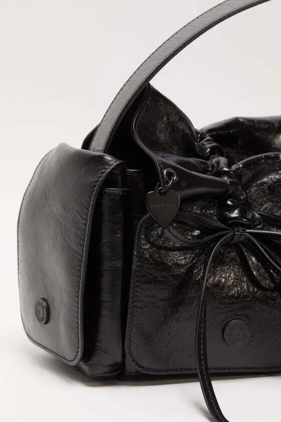Acne Studios Top Handle Bag With Knot Detail - Black