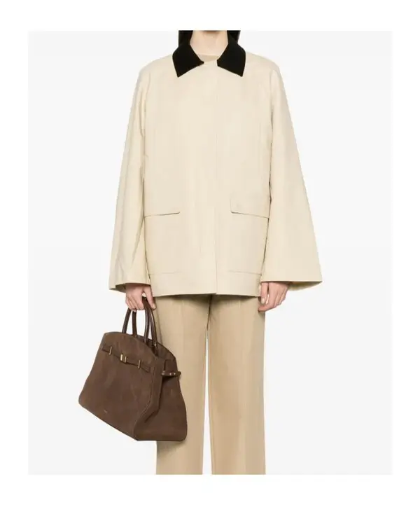 TOTEME Long-sleeved Jacket With Lapels - Beige
