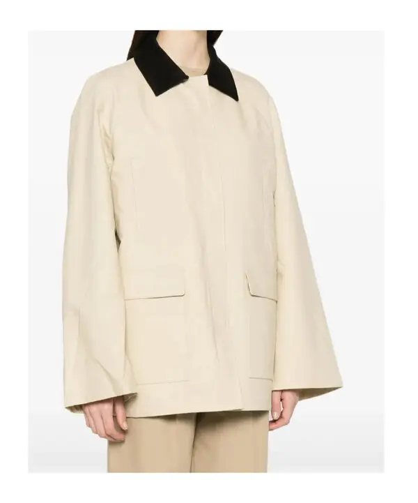 TOTEME Long-sleeved Jacket With Lapels - Beige