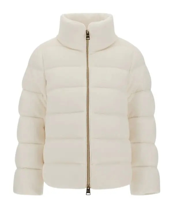 Herno Quilted High-neck Jacket - White