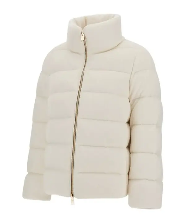 Herno Quilted High-neck Jacket - White